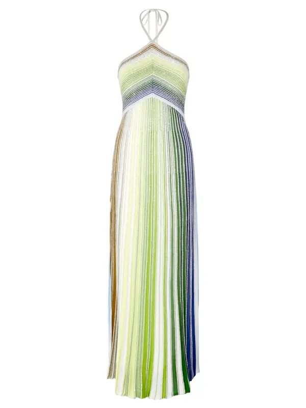 Missoni Striped Maxi Dress - Green