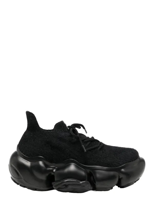 GROUNDS Moopie Hairy Sneakers - Black
