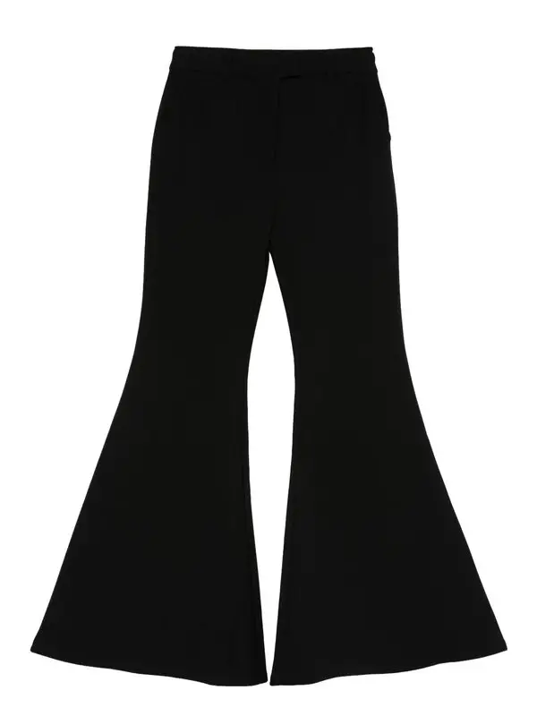 Michael Kors Crepe Flared Trousers - Black