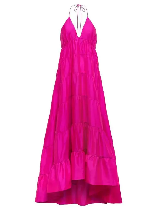 Azeeza Kitty Olesi Tiered Maxi Dress - Pink
