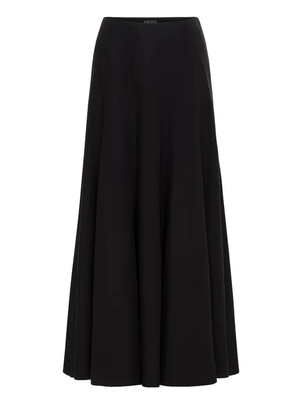 AZLEE Soren Midi Skirt - Black