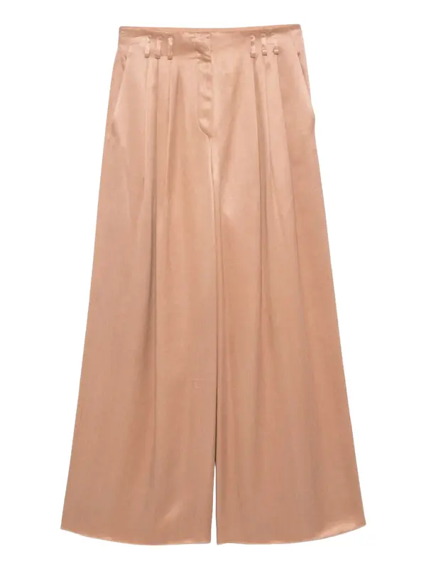 Giorgio Armani Wide-leg Trousers - Brown