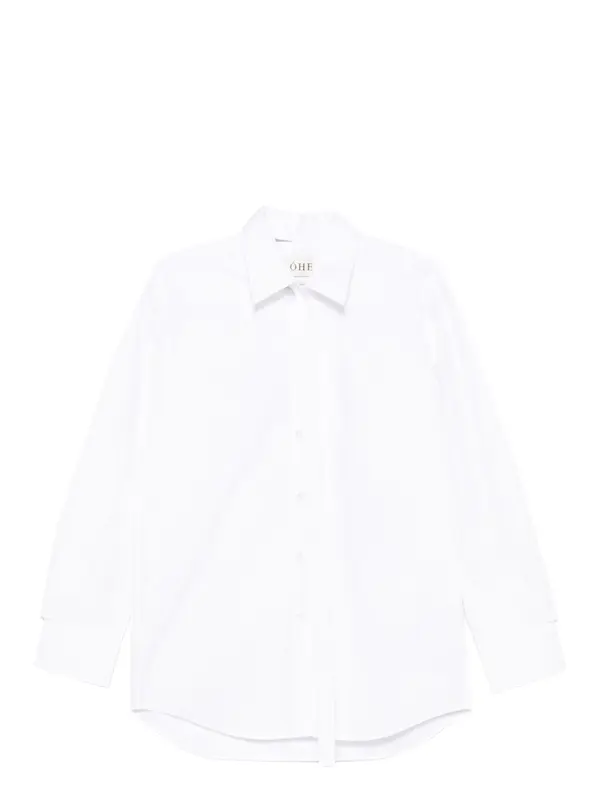 RÓHE Deconstructed Cotton Shirt - White