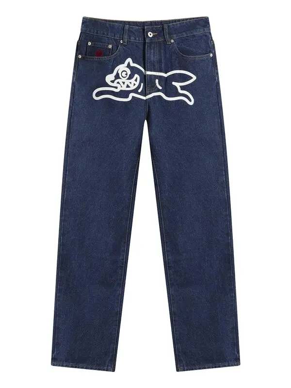 ICECREAM Running Dog Denim Pants - Indigo