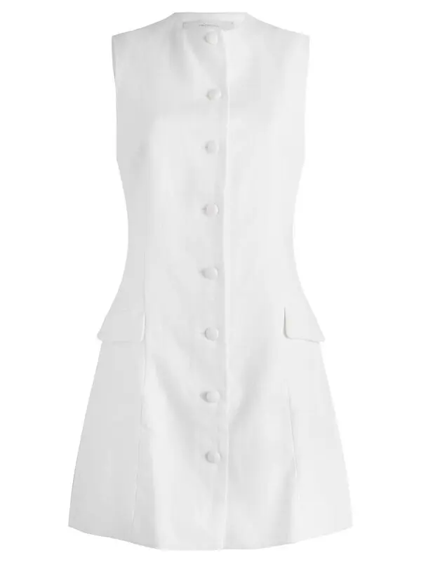 Faithfull The Brand Jane Linen Mini Dress - White
