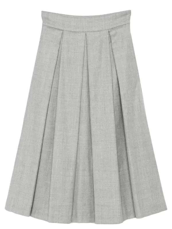 Eleventy Pleated Midi Dress - Grey