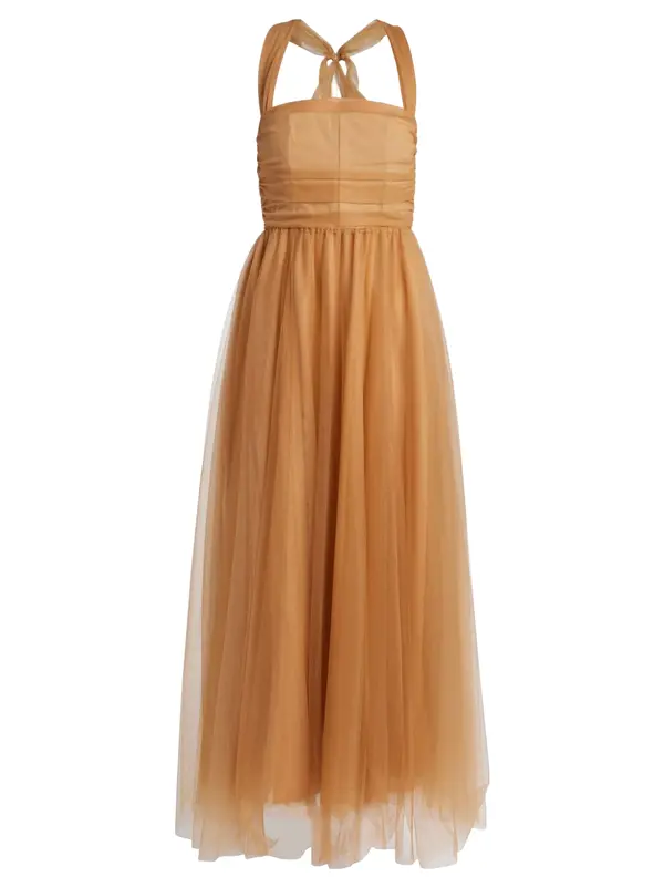 Staud Antonia Maxi Dress - Brown