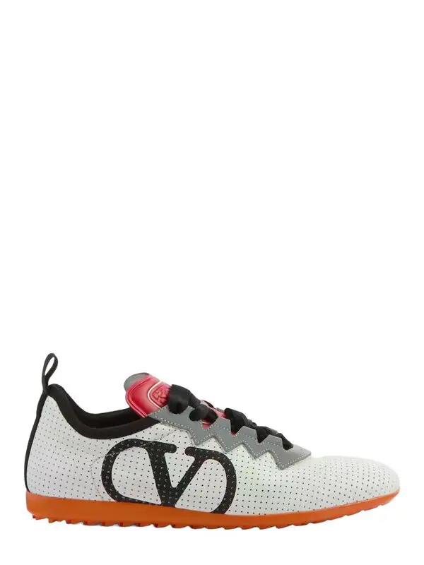 Valentino Garavani Chromathon Perforated Sneakers - White