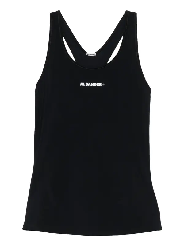 JIL SANDER Technical Jersey Tank Top - Black