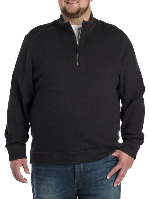 Tommy Bahama Big & Tall Flip Coast Reversible Pullover - Black