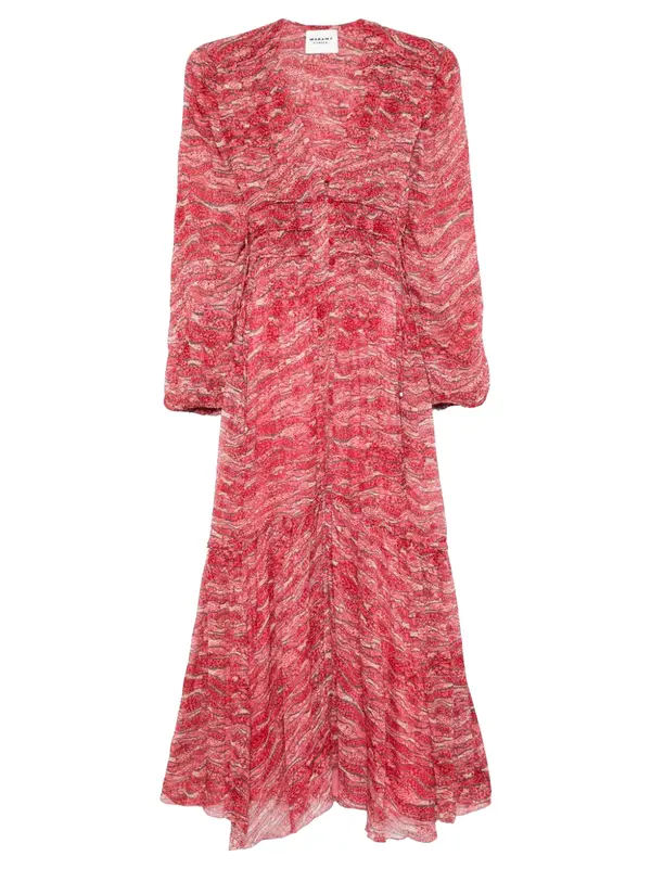 MARANT ETOILE Amara Maxi Dress - Red