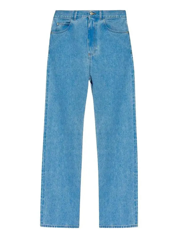 Marni Organic Straight-leg Denim Jeans - Cobalt Blue