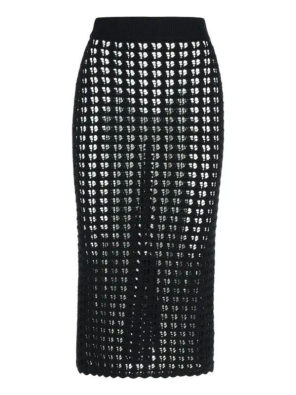 Dolce & Gabbana Virgin Wool Skirt - Black