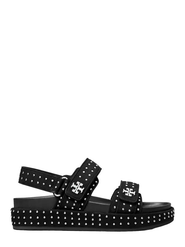 Tory Burch Kira Studded Sandals - Black