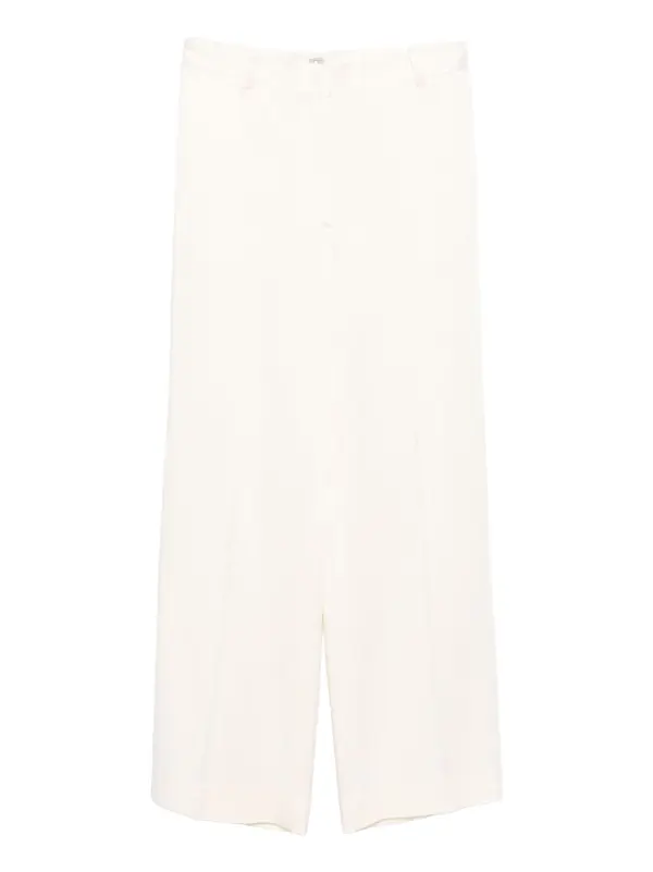 TOTEME Wide Leg Trousers - White