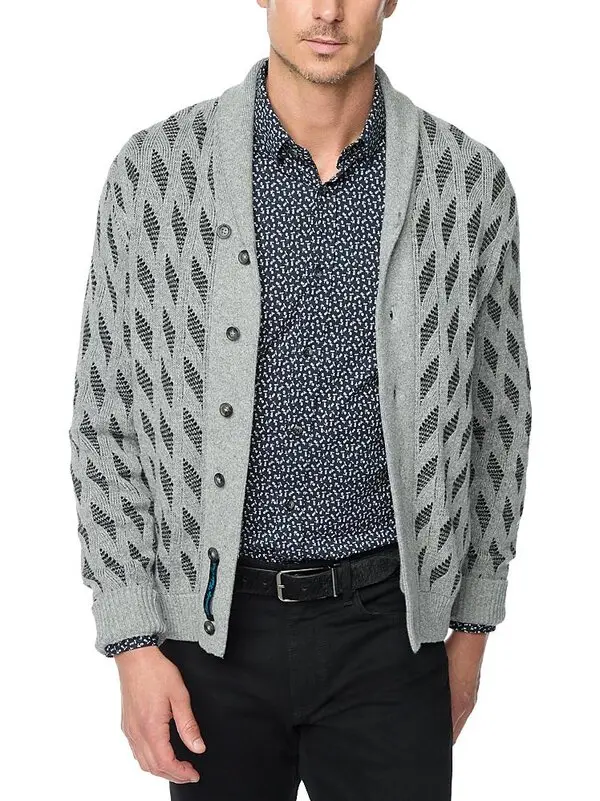 Robert Graham Ivan Cardigan Sweater - Grey