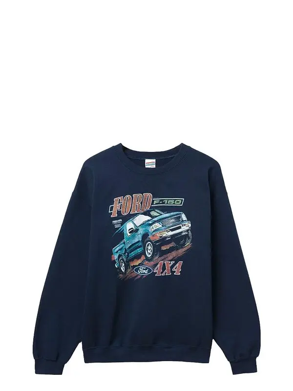 Junk Food Clothing Ford F-150 4x4 Fleece Sweatshirt - Navy