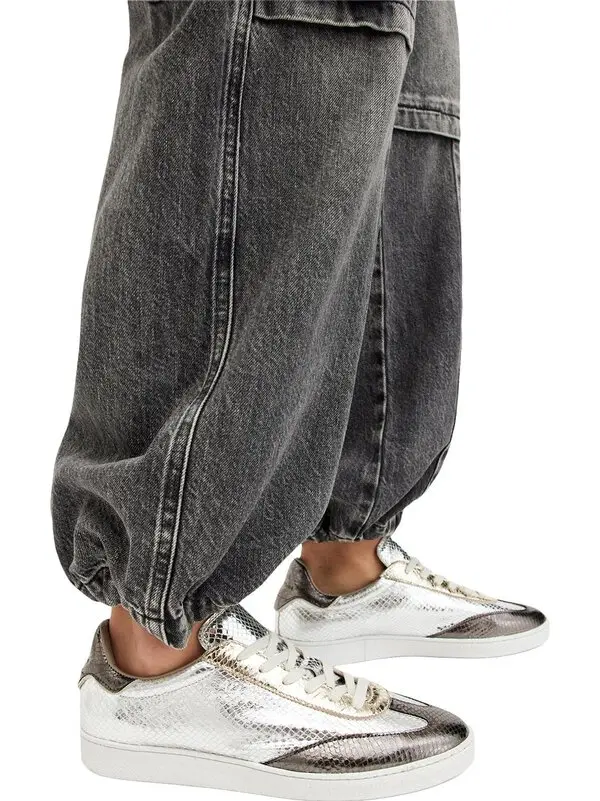 ALLSAINTS Thelma Low Top Sneakers - Silver