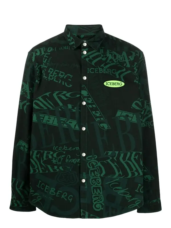 Iceberg Logo-print Shirt - Green
