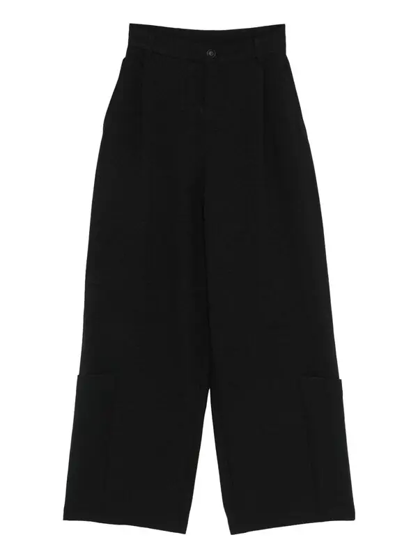 Y3 Wide-leg Trousers - Black
