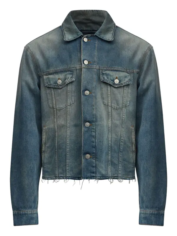 MAISON MARGIELA Cotton Denim Jacket - Blue
