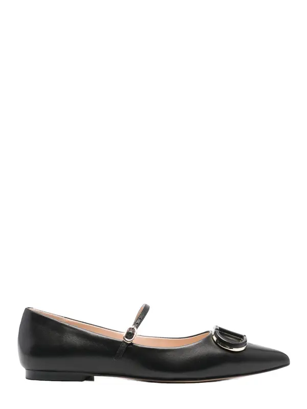 TWINSET Oval T Ballet Flats - Black