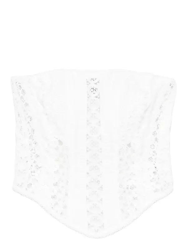 Charo Ruiz Ibiza Lathie Bustier Top - White