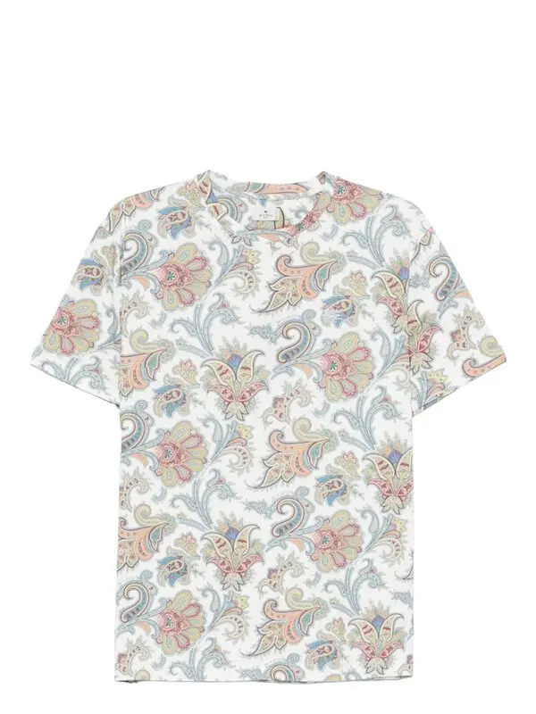 Etro Paisley-print T-shirt - White