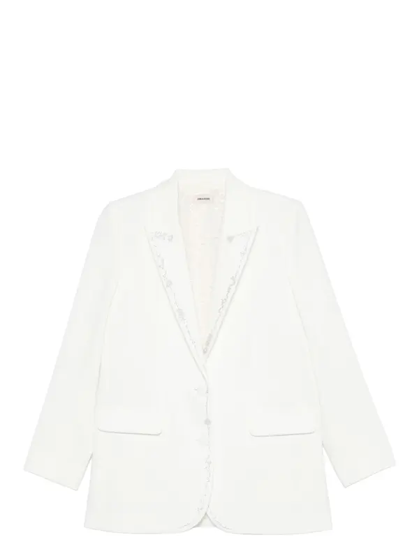 Zadig&Voltaire Viva Strass Blazer - White