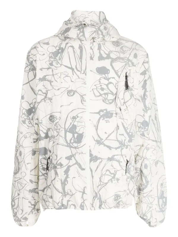 Alexander McQueen Graphic-print Jacket - White