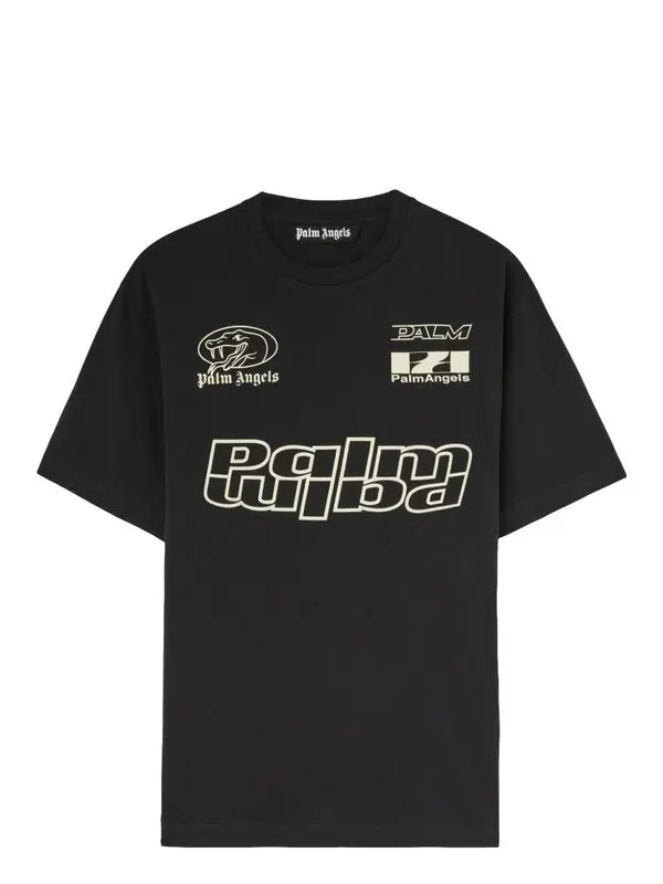 Palm Angels Logo-print T-shirt - Black