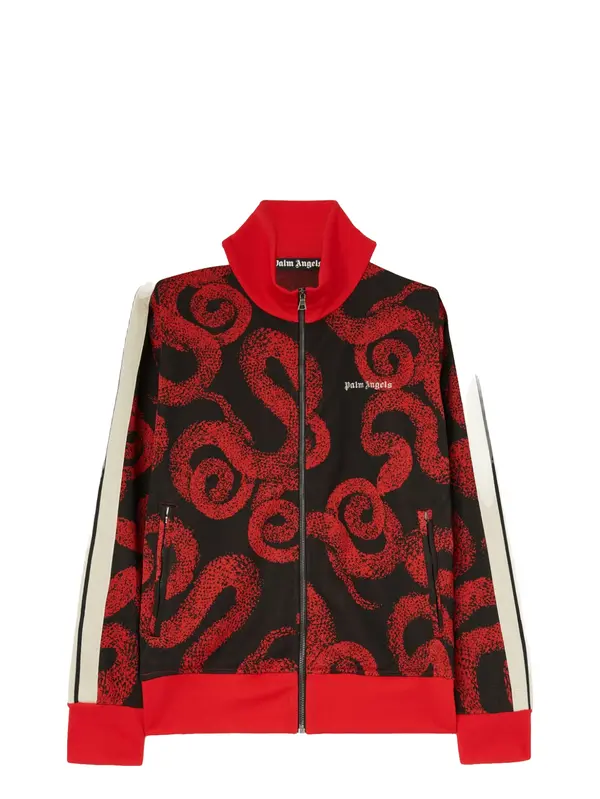 Palm Angels Snake-print Sweatshirt - Red
