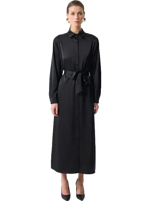 MIZALLE Ellips Shirt Dress - Black