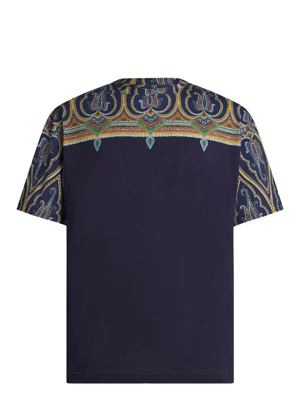 Etro Paisley-print T-shirt - Blue