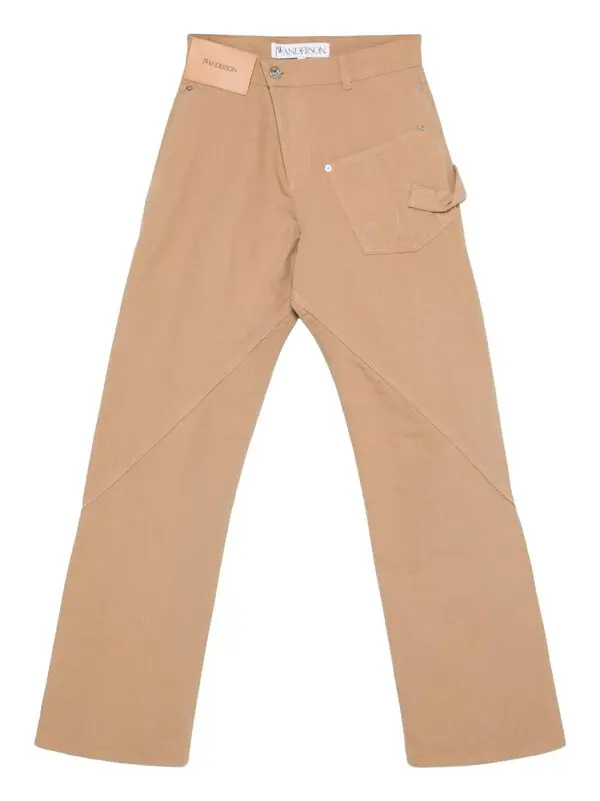 JW Anderson Twisted Workwear Trousers - Neutrals