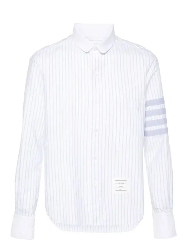 Thom Browne 4-bar Striped Shirt - White