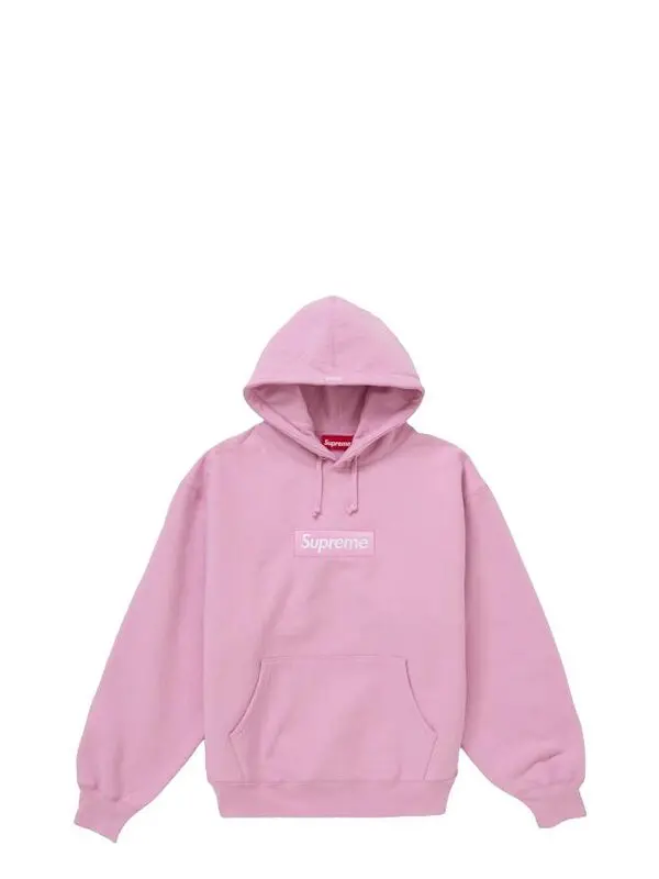 Supreme Box Logo Hooded Sweatshirt - Pink