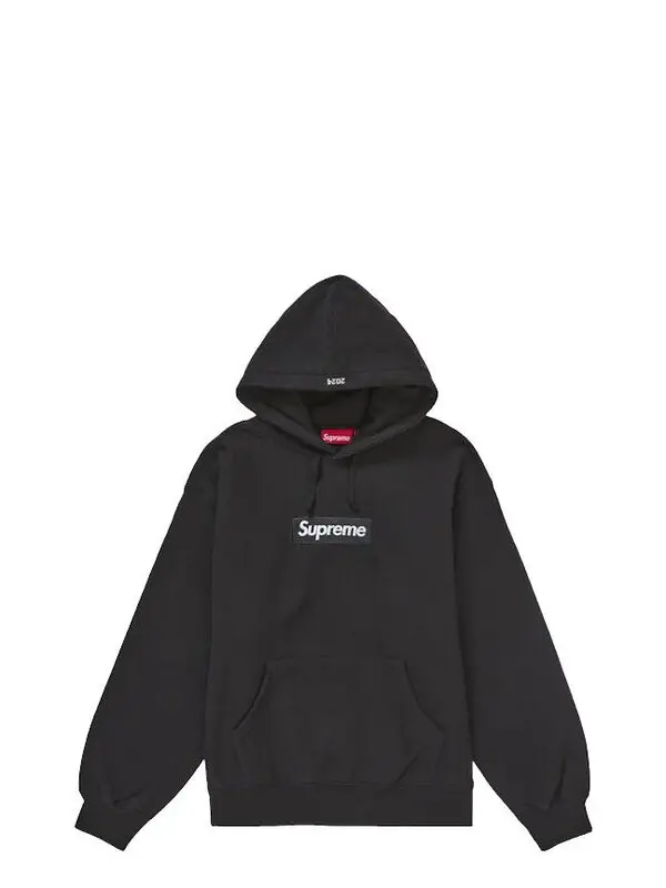 Supreme Box Logo Hooded Sweatshirt - Black