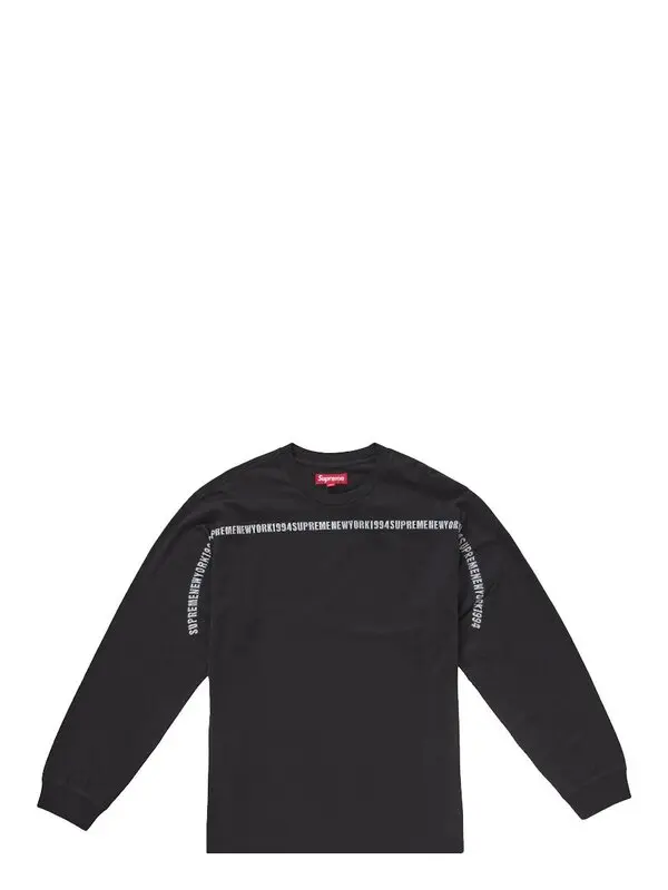 Supreme Intarsia Stripe Long Sleeve Top - Black