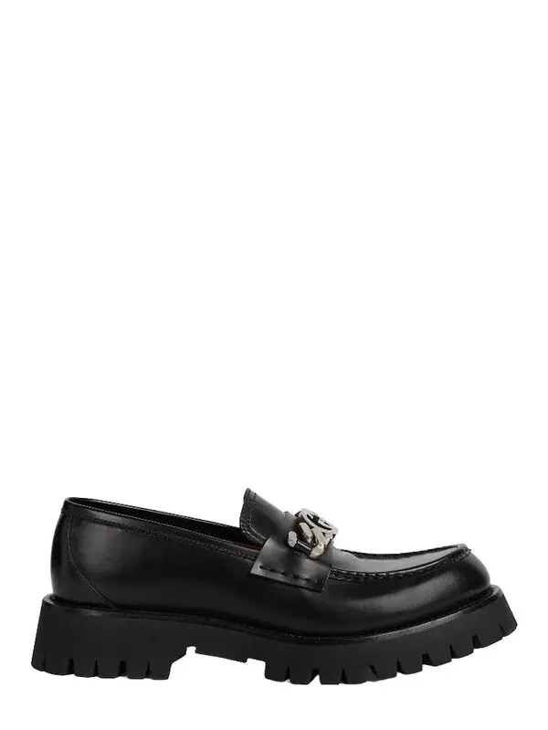 Gucci Interlocking G Chain Loafer - Black