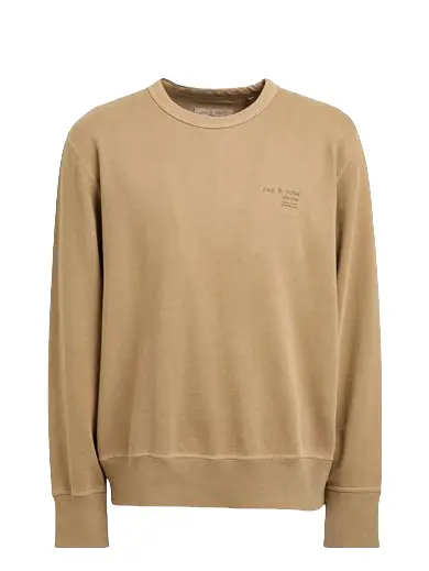 Rag & Bone Cotton French Terry Sweatshirt - Beige
