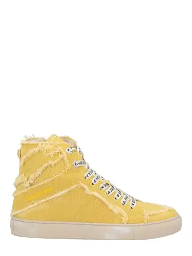 Zadig&Voltaire High-top Cotton Sneakers - Yellow
