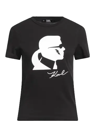 Karl Lagerfeld Logo-print Organic Cotton T-shirt - Black