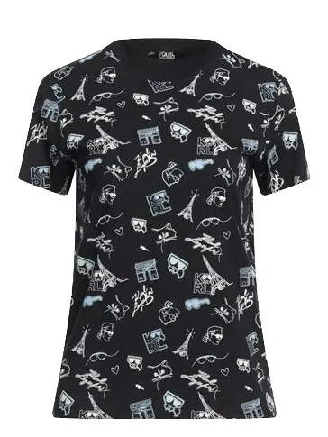Karl Lagerfeld Printed T-shirt - Black