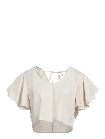 HAVEONE Woven Top - Beige