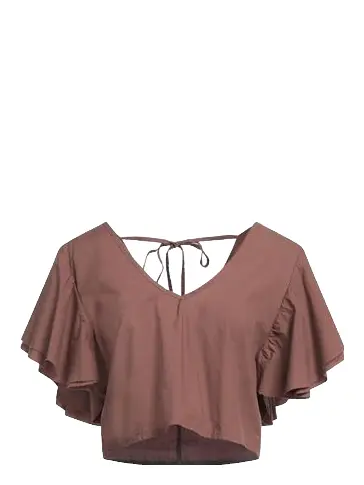 HAVEONE Woven Top - Brown