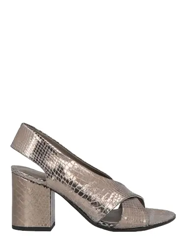 PREVENTI Leather Sandals - Silver