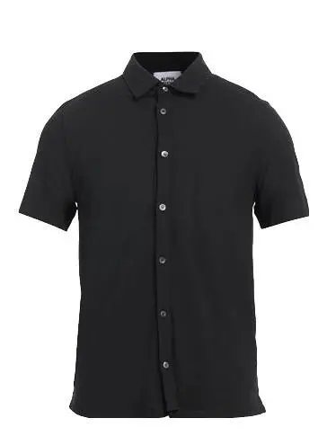 Alpha Studio Shirt Size Cotton, Elastane - Black
