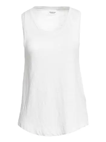MARANT ETOILE Linen Tank Top - Off White
