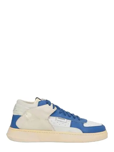 RUN OF Leather Sneakers - White